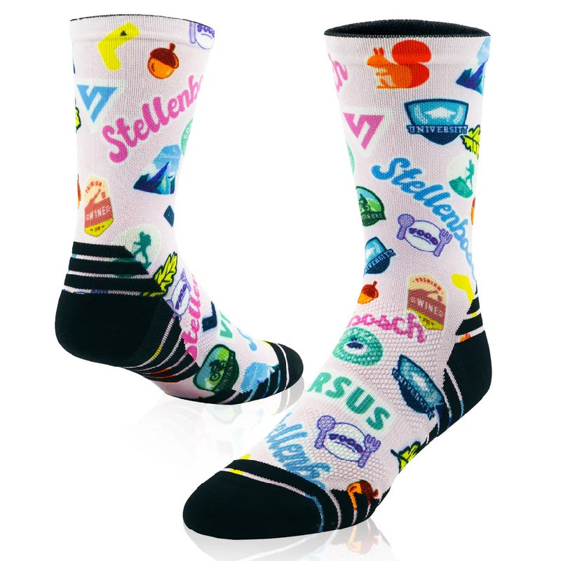 VERSUS Active Stellenbosch-Stickers Socks – Bike Addict
